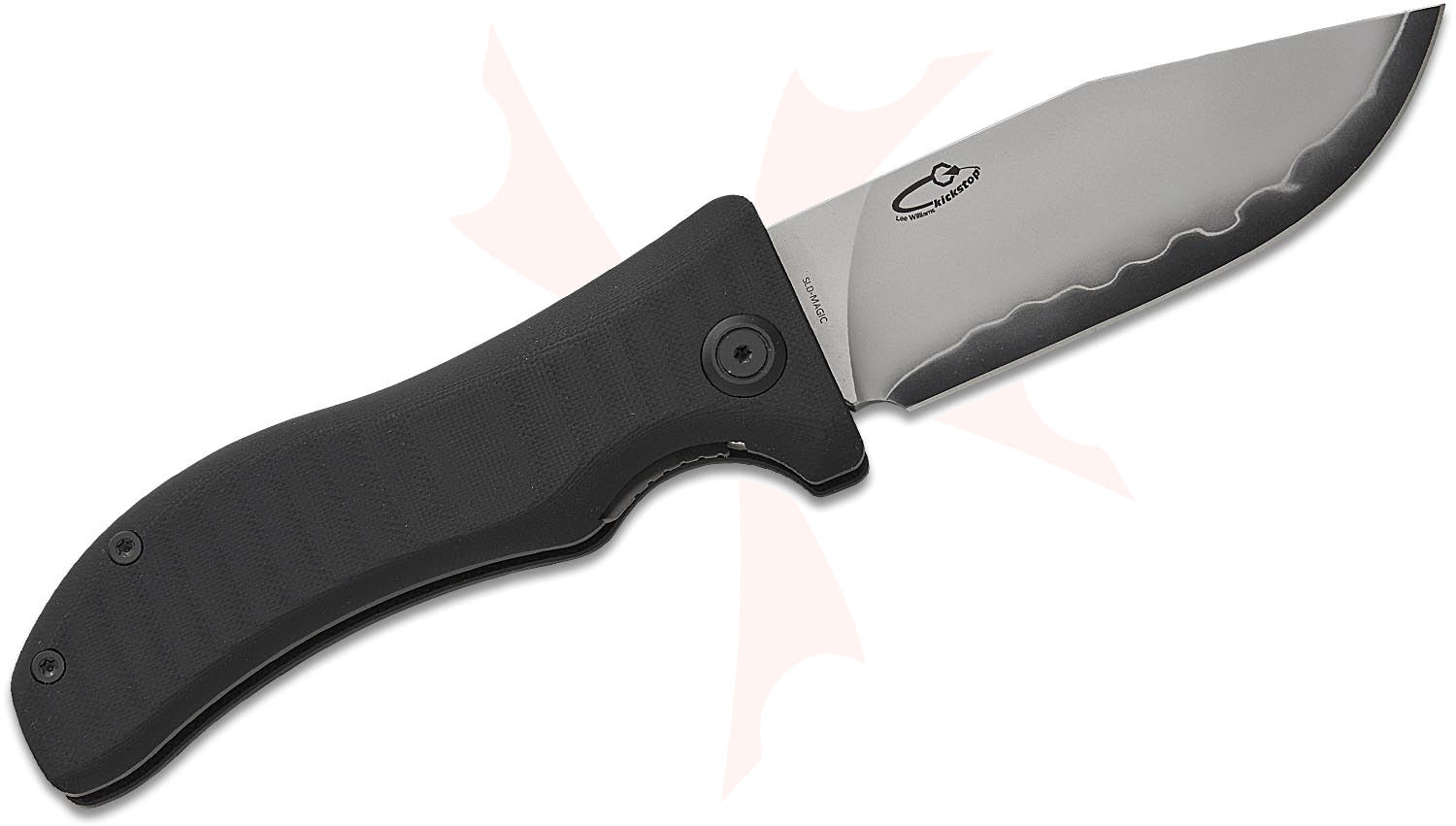 North Mountain Blade Lucky Dog KickStop Flipper Knife 4" SLD Hamon Clip ...
