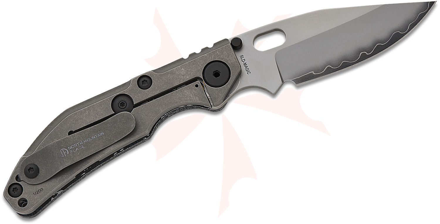 North Mountain Blade Duane Dwyer BBNM Frame Lock Folding Knife 3.62 ...
