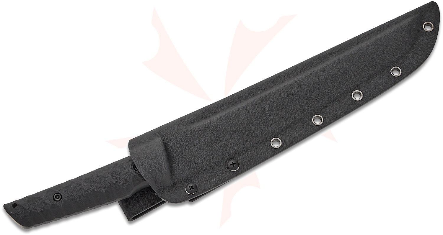 North Mountain Blade Chop Plus Fixed Blade Knife 9.5" SLD Hamon Tanto ...