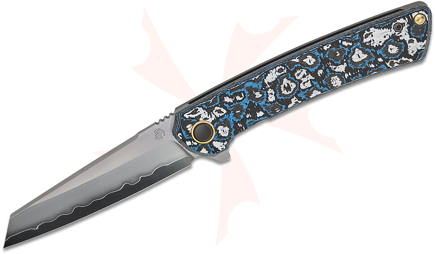 North Mountain Blade Echo Frame Lock Flipper Knife 3.5" SLD Hamon ...