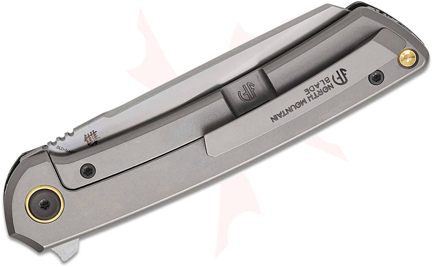 North Mountain Blade Echo Frame Lock Flipper Knife 3.5" SLD Hamon ...