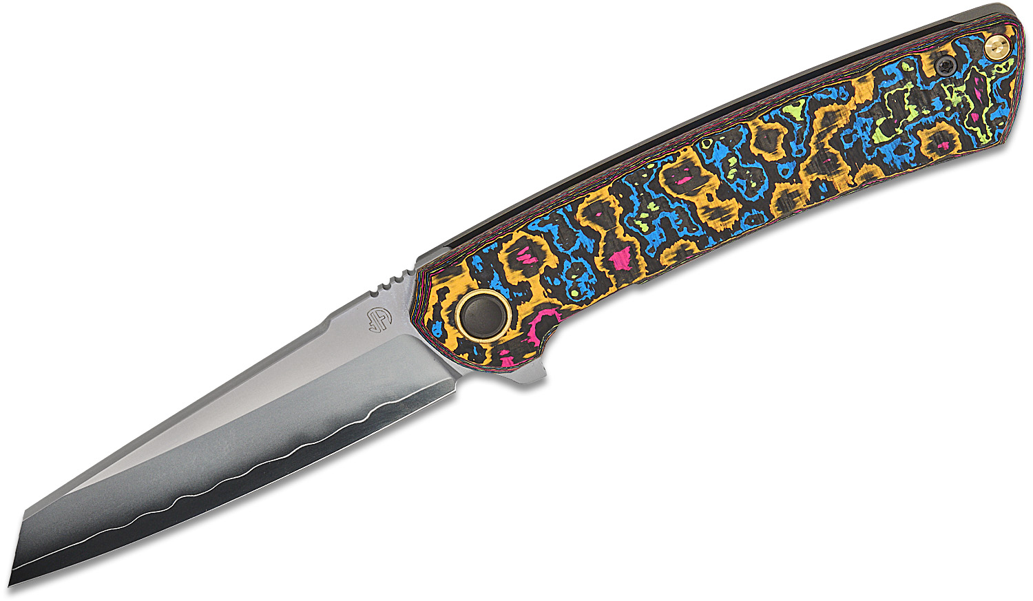 North Mountain Blade Echo Frame Lock Flipper Knife 3.5" SLD Hamon ...