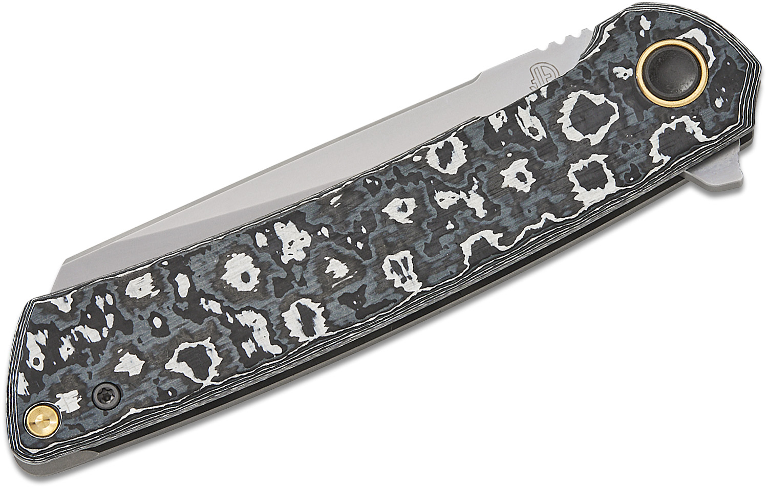 North Mountain Blade Echo Frame Lock Flipper Knife 3.5" SLD Hamon ...