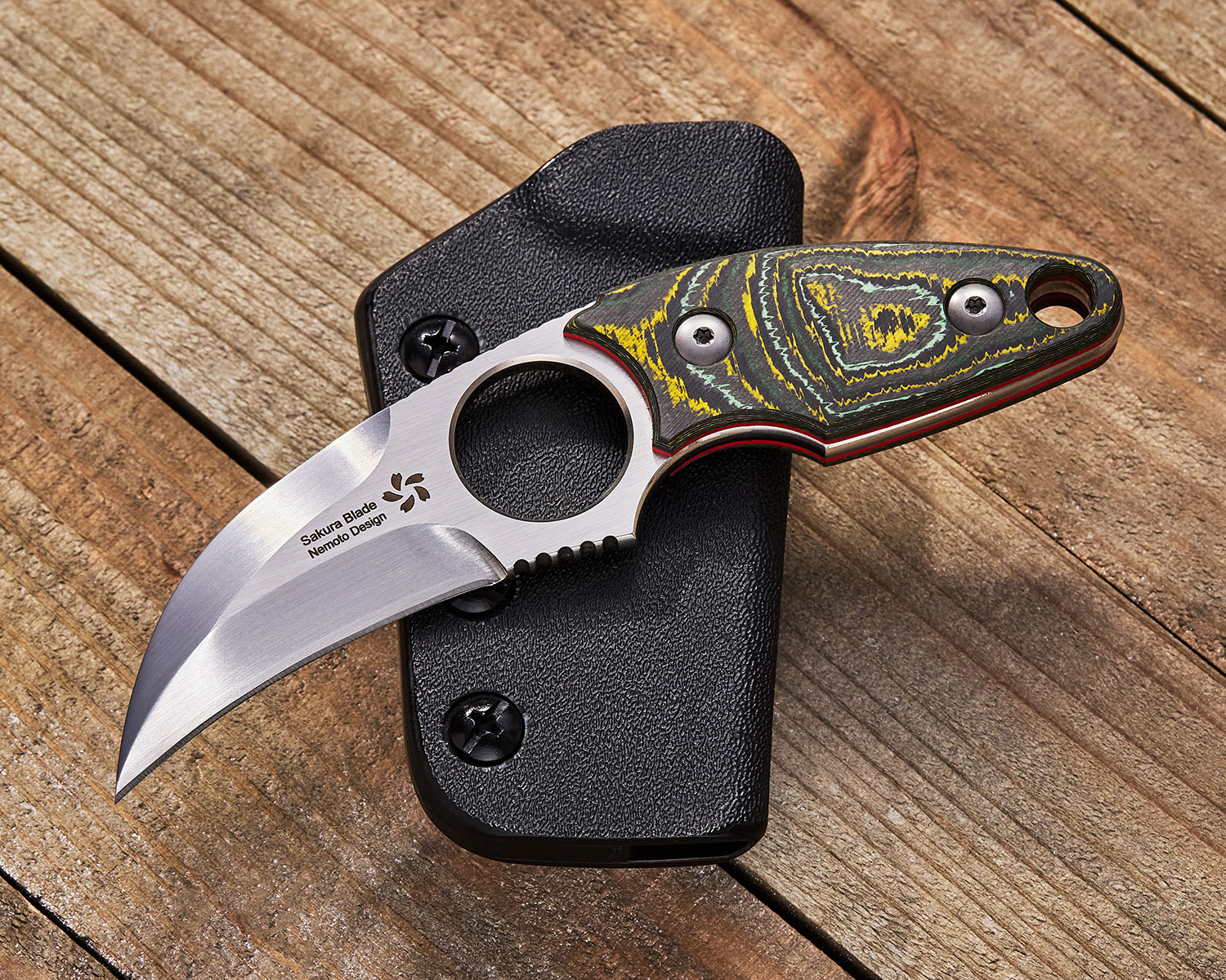 North Mountain Blade Nemoto Claw Fixed Blade Knife 2.19" ZDP-189 Satin ...