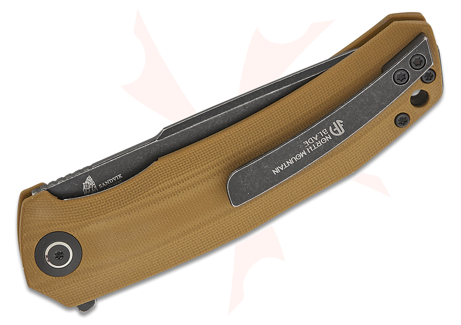 North Mountain Blade Harpoon Liner Lock Flipper Knife 3.75" 14C28N ...