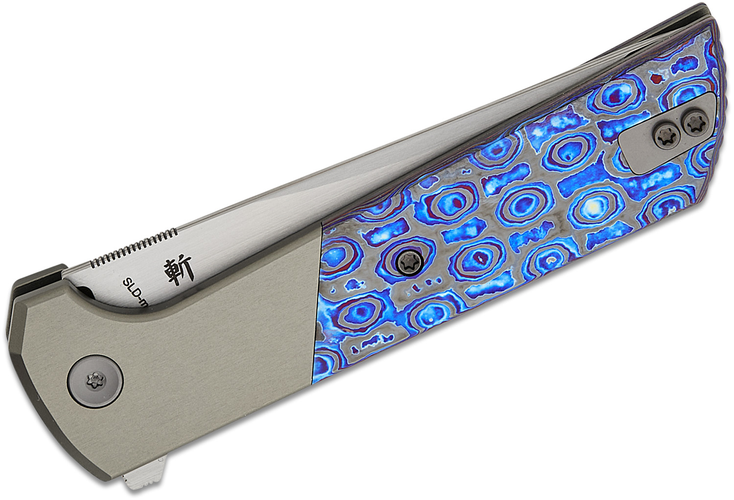 North Mountain Blade Chop 2 Button Lock Flipper Knife 3.5" SLD/Copper ...