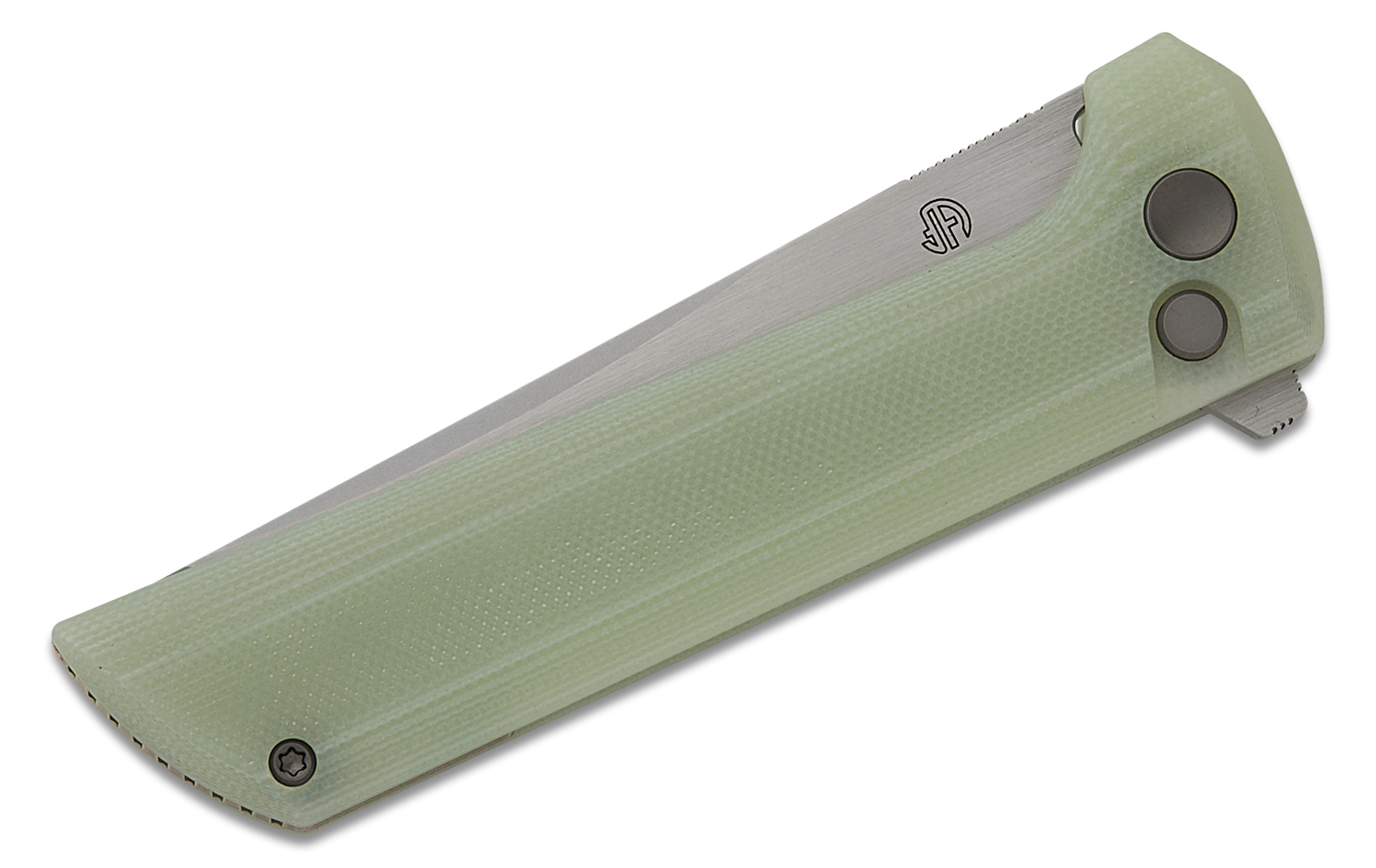 North Mountain Blade Chop 2 Button Lock Flipper Knife 3.5" SLD Hamon ...