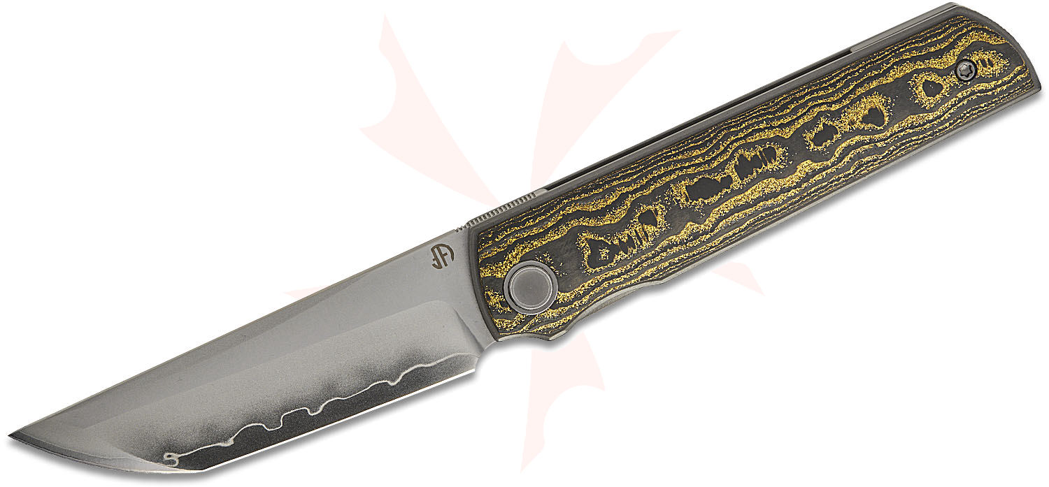 North Mountain Blade Chop 4 Front Flipper Knife 3.5" SLD Hamon Tanto ...