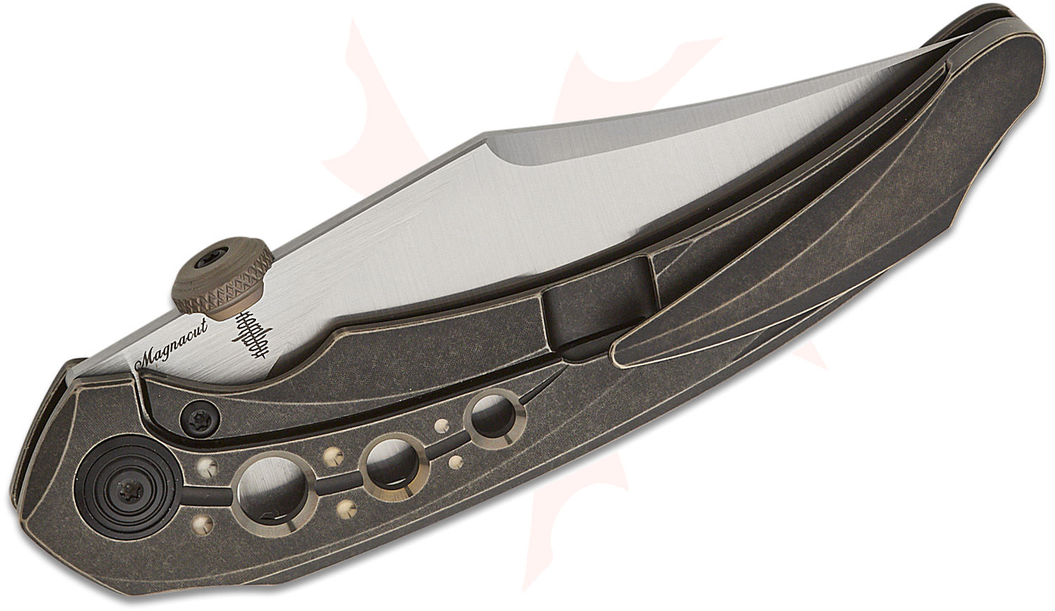 Bestech Knives Kombou Razon Frame Lock Folding Knife 3.87" MagnaCut Two ...