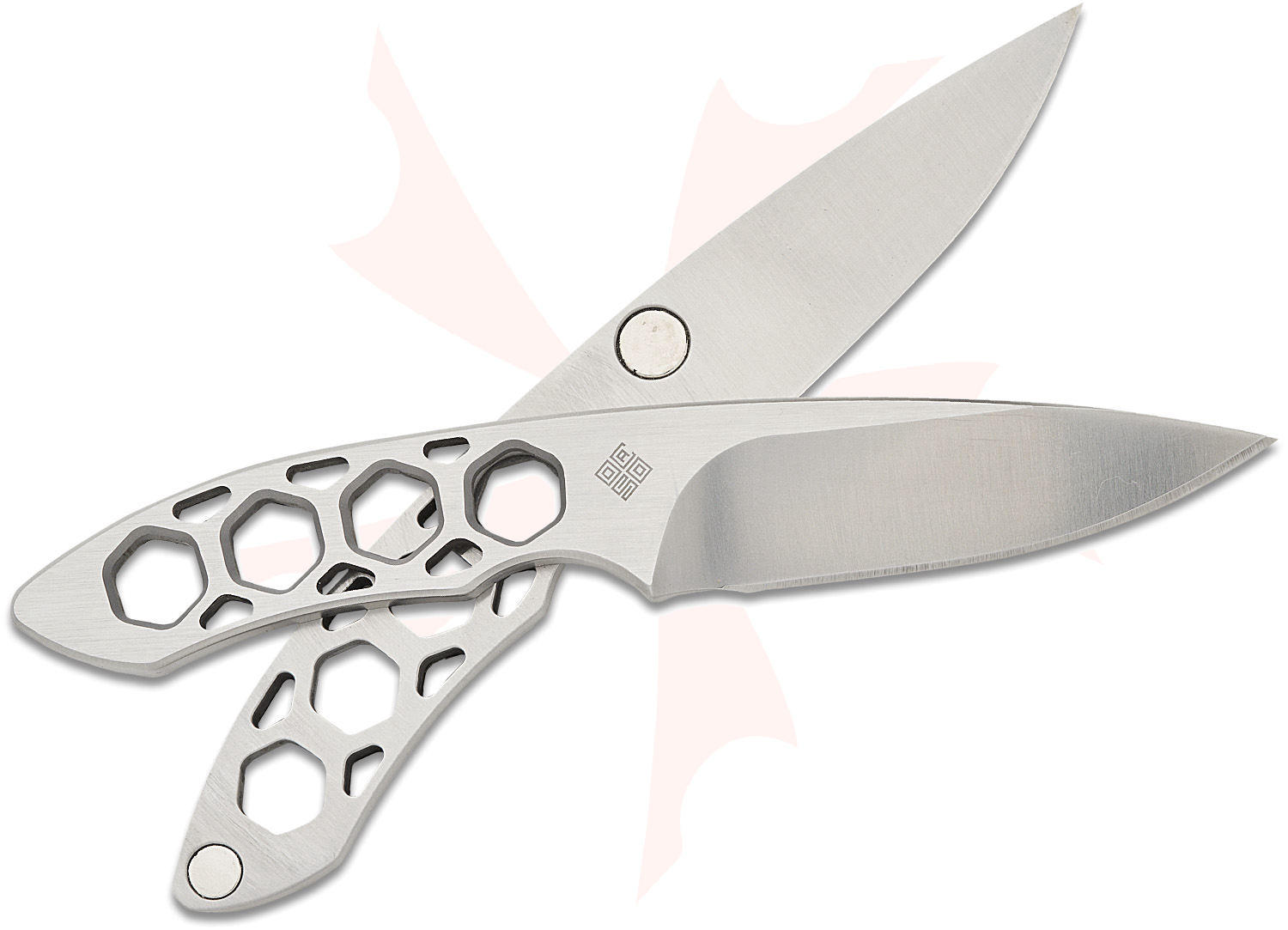 Ocaso Knives Crawford 80DKS Duo Desk Knife Fixed Blade Set 2.75" Satin ...