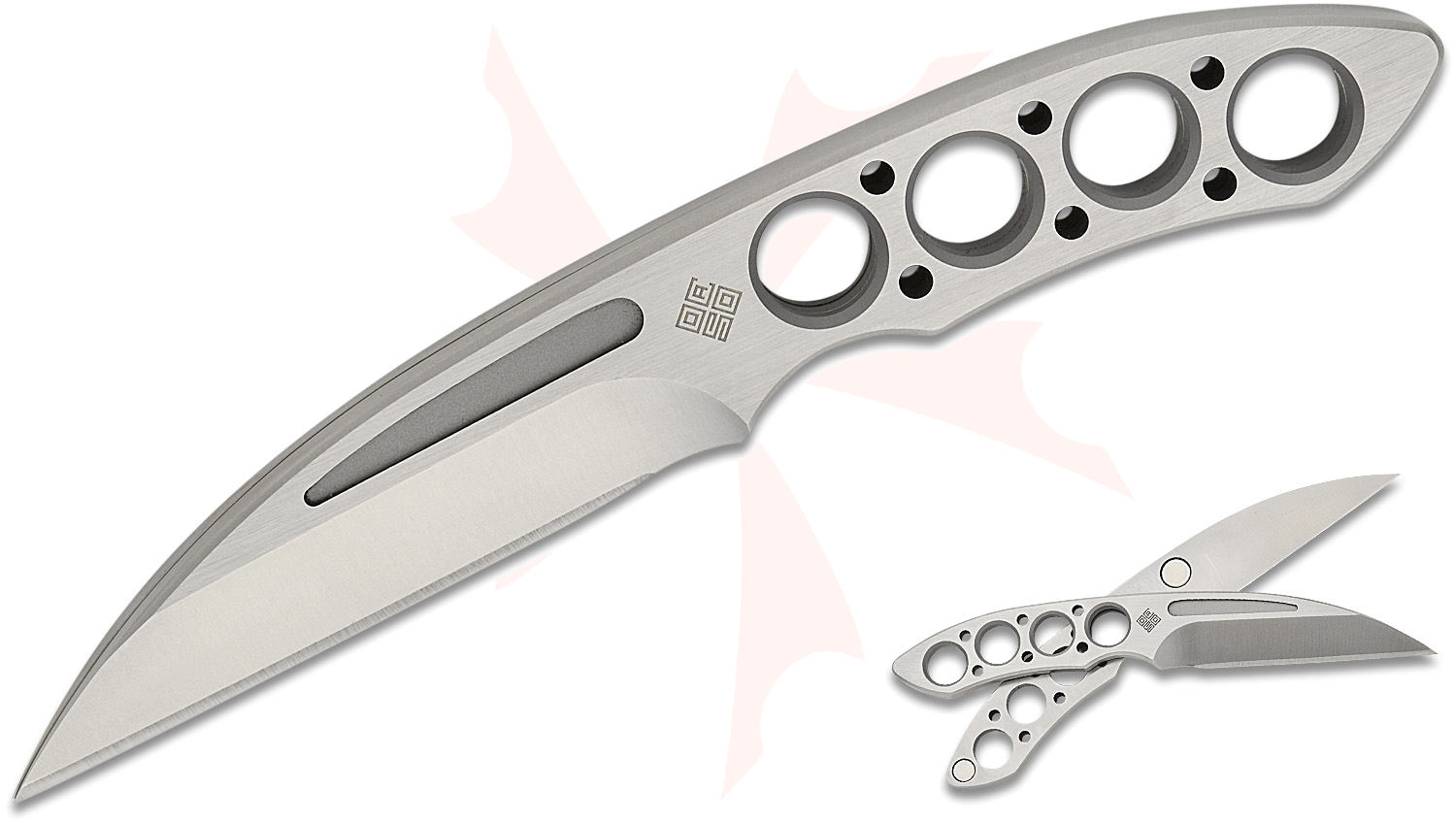 Ocaso Knives Crawford 80DKW Duo Desk Knife Fixed Blade Set 2.75" Satin ...