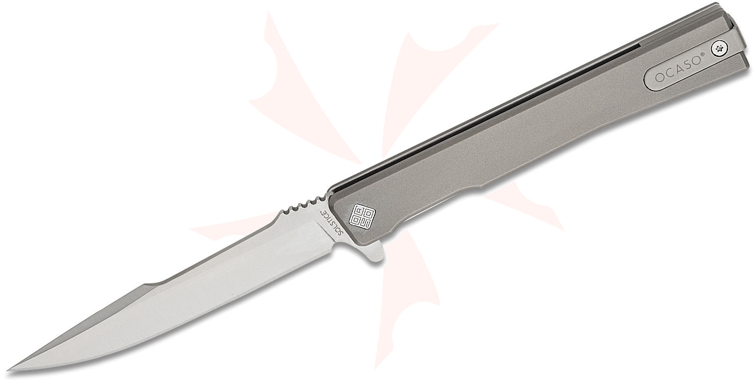 Ocaso Knives Demko 9HTS Solstice Harpoon Executive Liner Lock Flipper ...