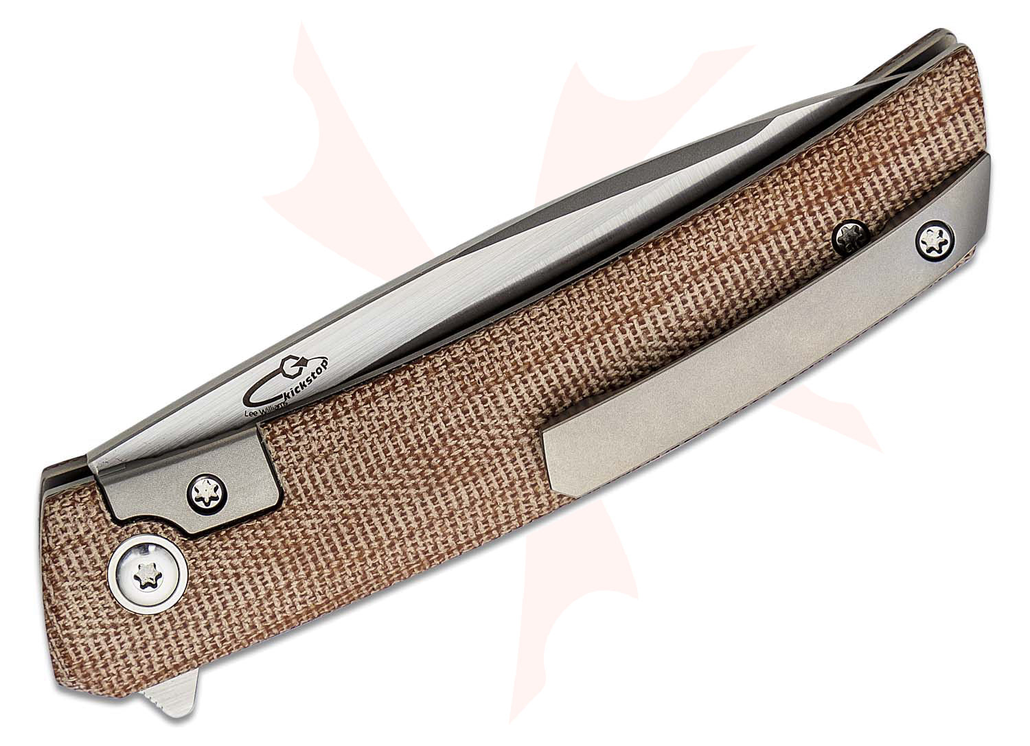 Jared Oeser F22 KickStop Flipper Knife 3.375" M390 Machine Satin Blade ...
