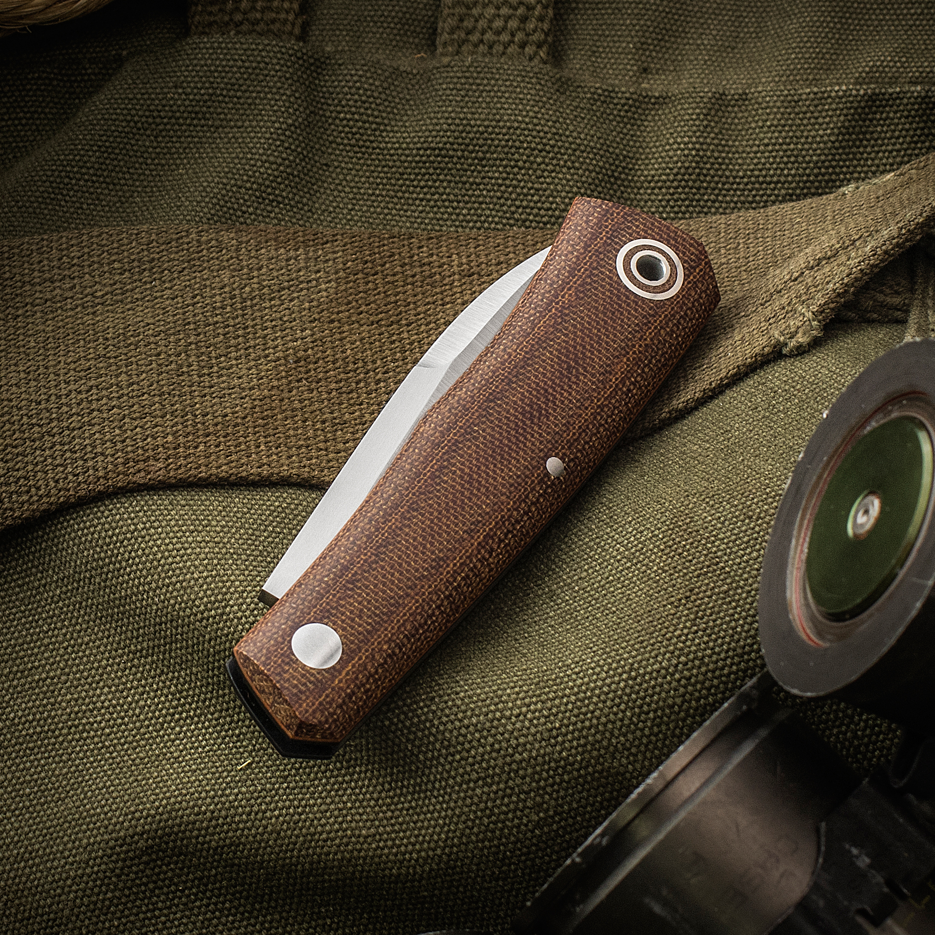 Jared Oeser Custom Solitude Bushcraft Traditional Folder #5 CTS-XHP ...