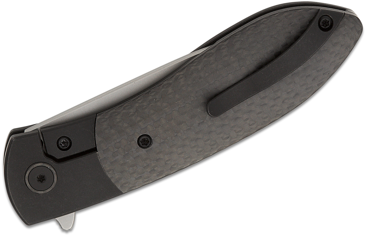 Ohlone Knives Butron Bolster Lock Flipper Knife 3.25" CPM-20CV Blasted ...