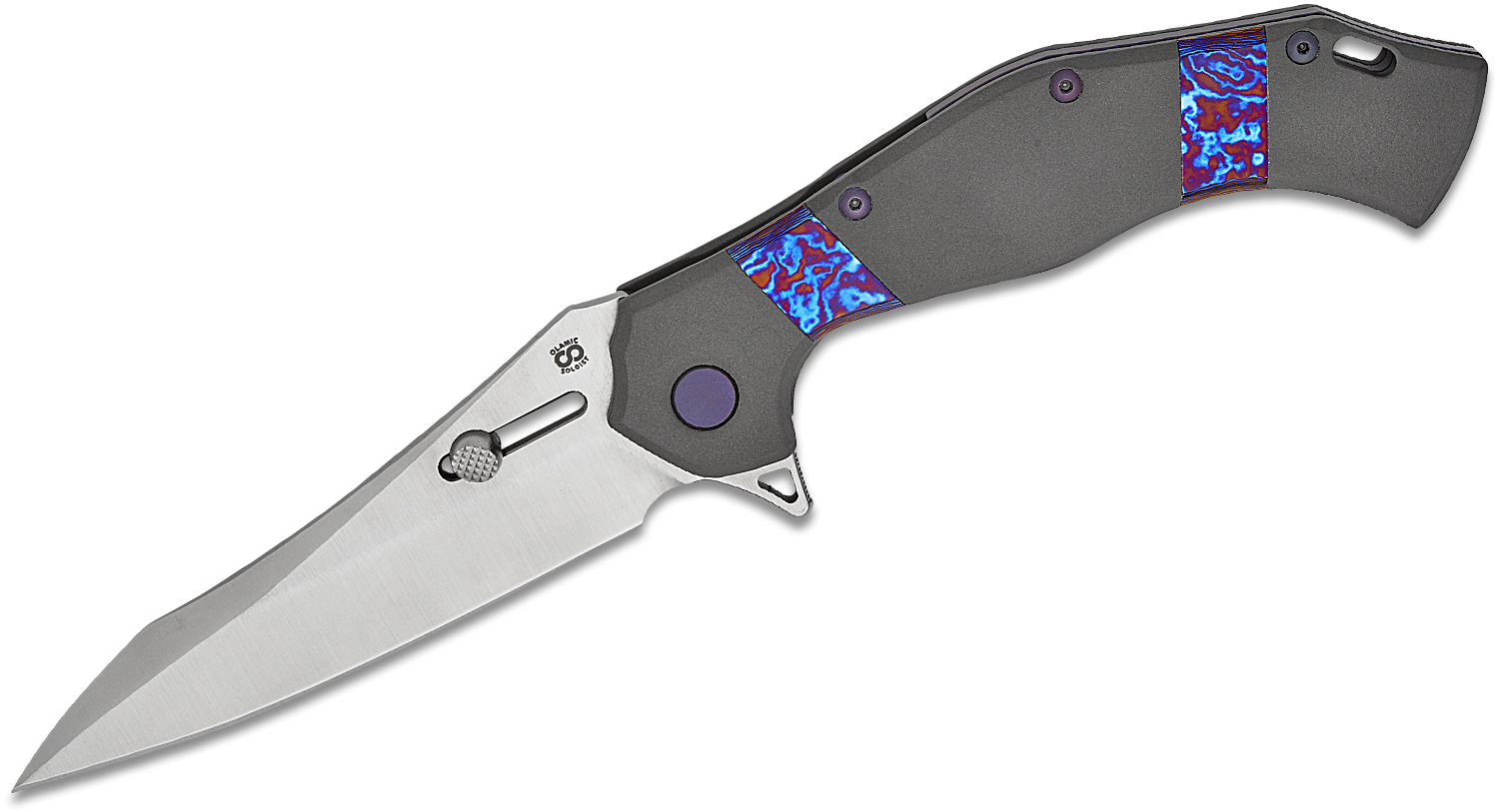 Olamic Cutlery Mid-Tech Soloist Frame Lock Flipper Knife 4.125" M390 ...