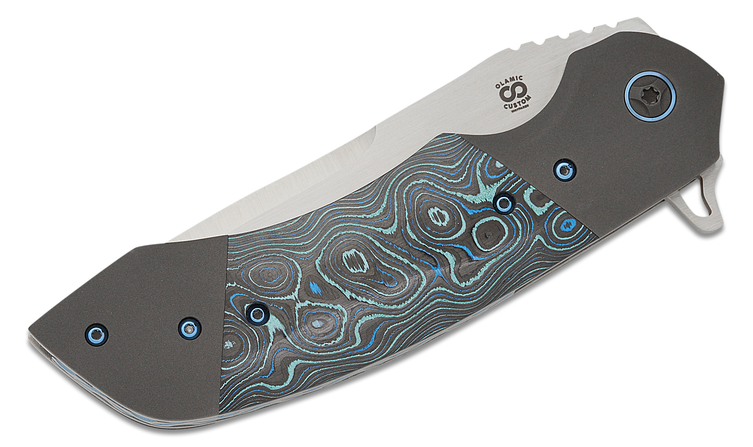 Olamic Cutlery Custom Wayfarer Classic Flipper Knife 4" CTS-XHP Satin ...