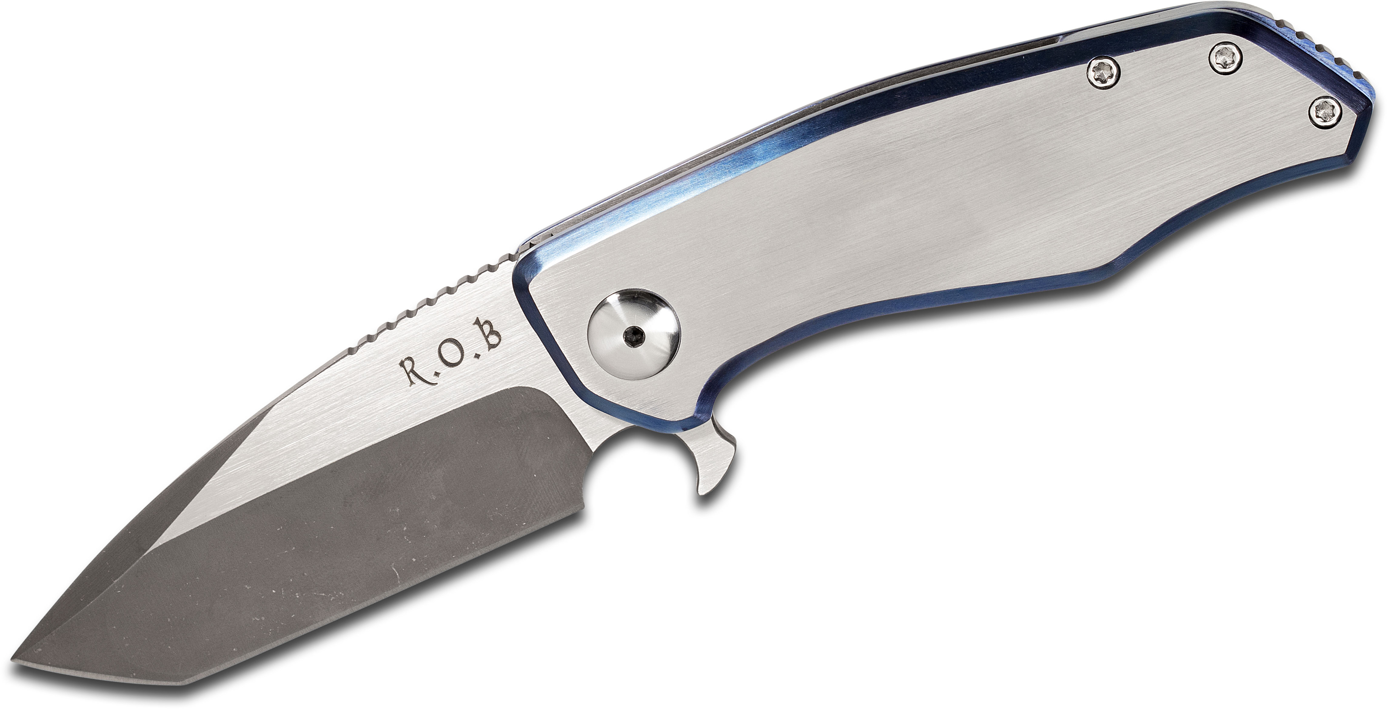 Robert Oldaker Blades Custom Gladius Flipper 3.375" CTS-XHP Two-Tone ...