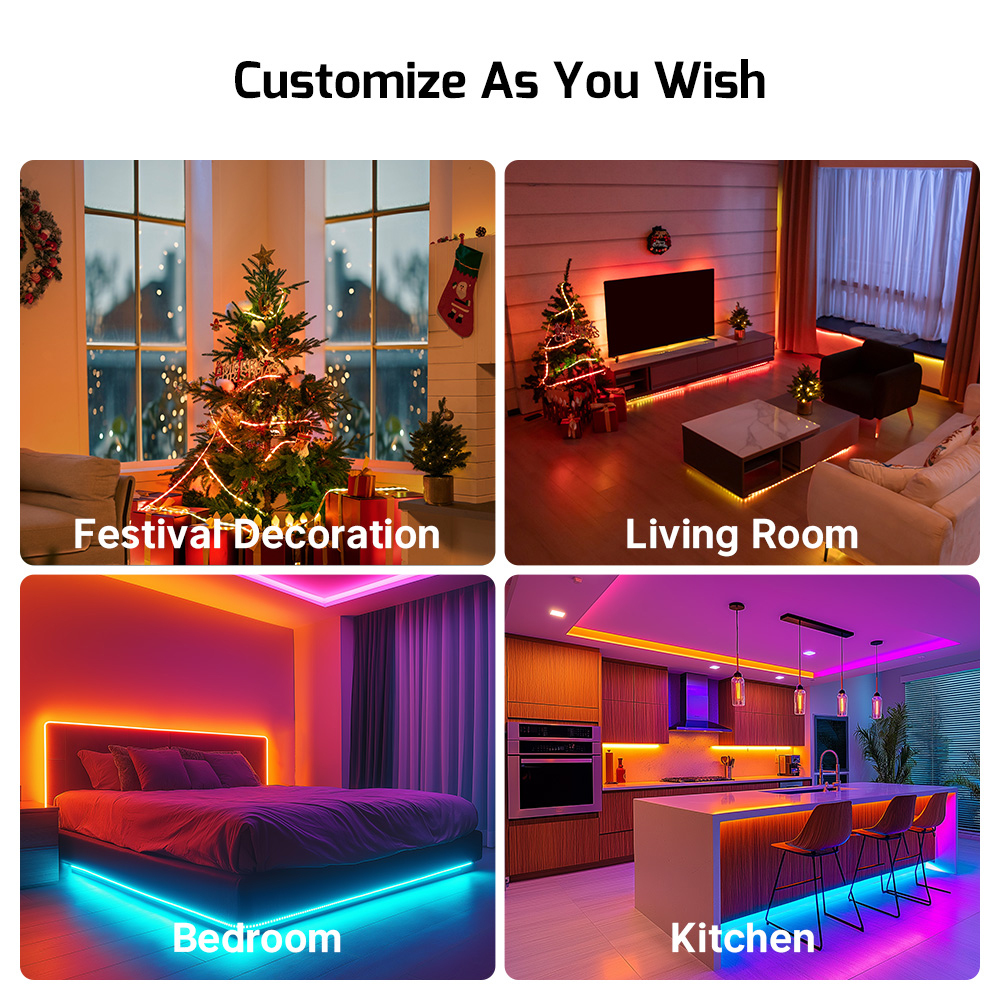 Olight Ostrip Smart RGB LED Strip Light with App Control, 16.4 ft ...