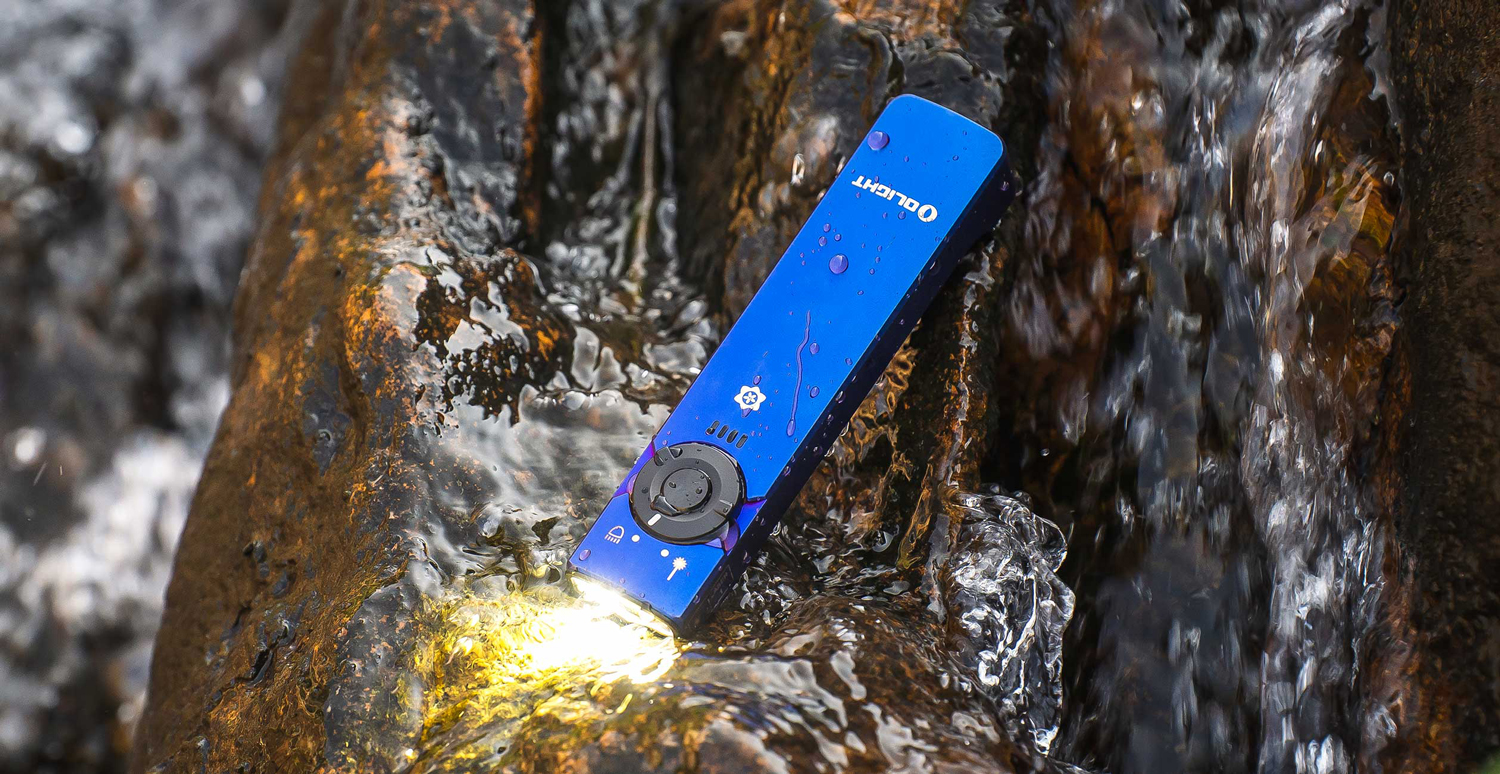 Olight Limited Edition Summer 3 Titanium Arkfeld Rechargeable LED Flat ...