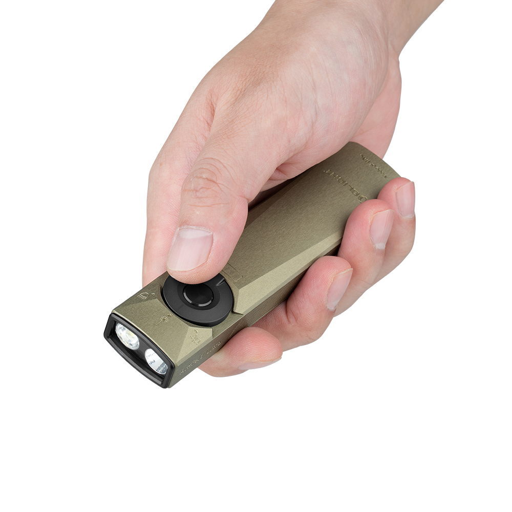 Olight Arkfeld Ultra 3-in-1 Rechargeable LED Flat Flashlight, Olive ...