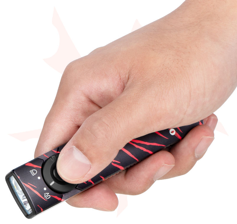 Olight Arkfeld UV Rechargeable Dual Light LED Flat Flashlight, Black ...