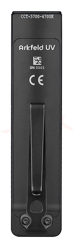 Olight Arkfeld UV Rechargeable Dual Light LED Flat Flashlight, Sunburst ...