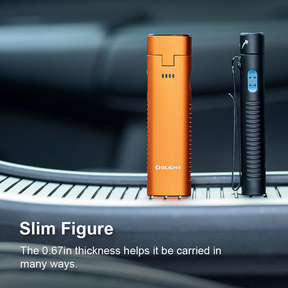 Olight Arkflex Rechargeable LED Right-Angle Flashlight, Orange, 1000 ...