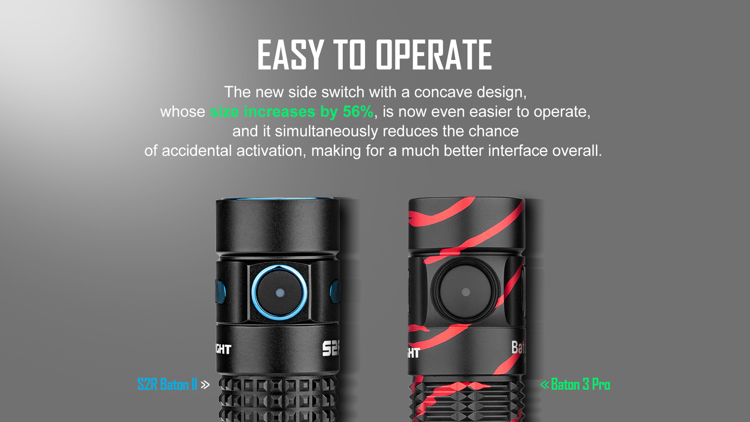 Olight Baton 3 Pro Rechargeable LED Flashlight, Black Lava, 1500 Max ...