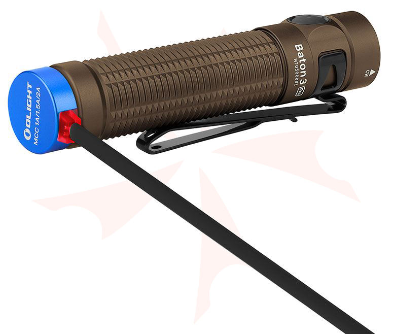 Olight Baton 3 Pro Rechargeable LED Flashlight, Desert Tan, Neutral ...