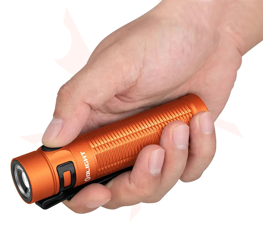 Olight Baton 3 Pro Max Rechargeable Cool White LED Flashlight, Orange ...