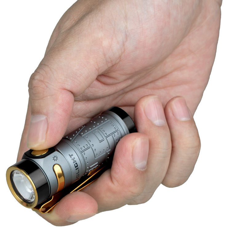 Olight Baton 4 Rechargeable LED Flashlight, Fighter Pilot, 1300 Max ...