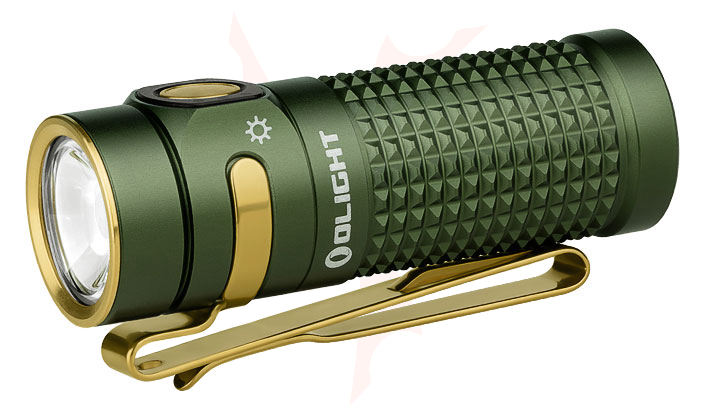 Olight Baton 4 Rechargeable LED Flashlight, OD Green, 1300 Max Lumens ...