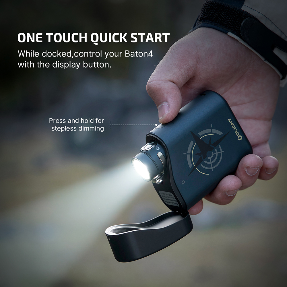 Olight Baton 4 Premium Edition Rechargeable LED Flashlight with ...