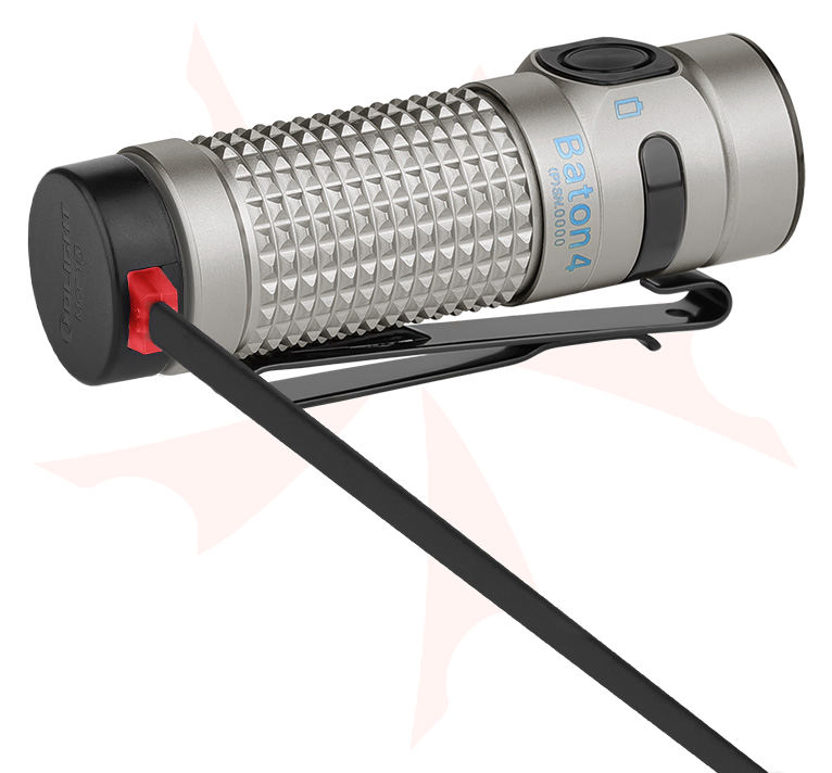 Olight Baton 4 Premium Edition Rechargeable LED Flashlight with ...