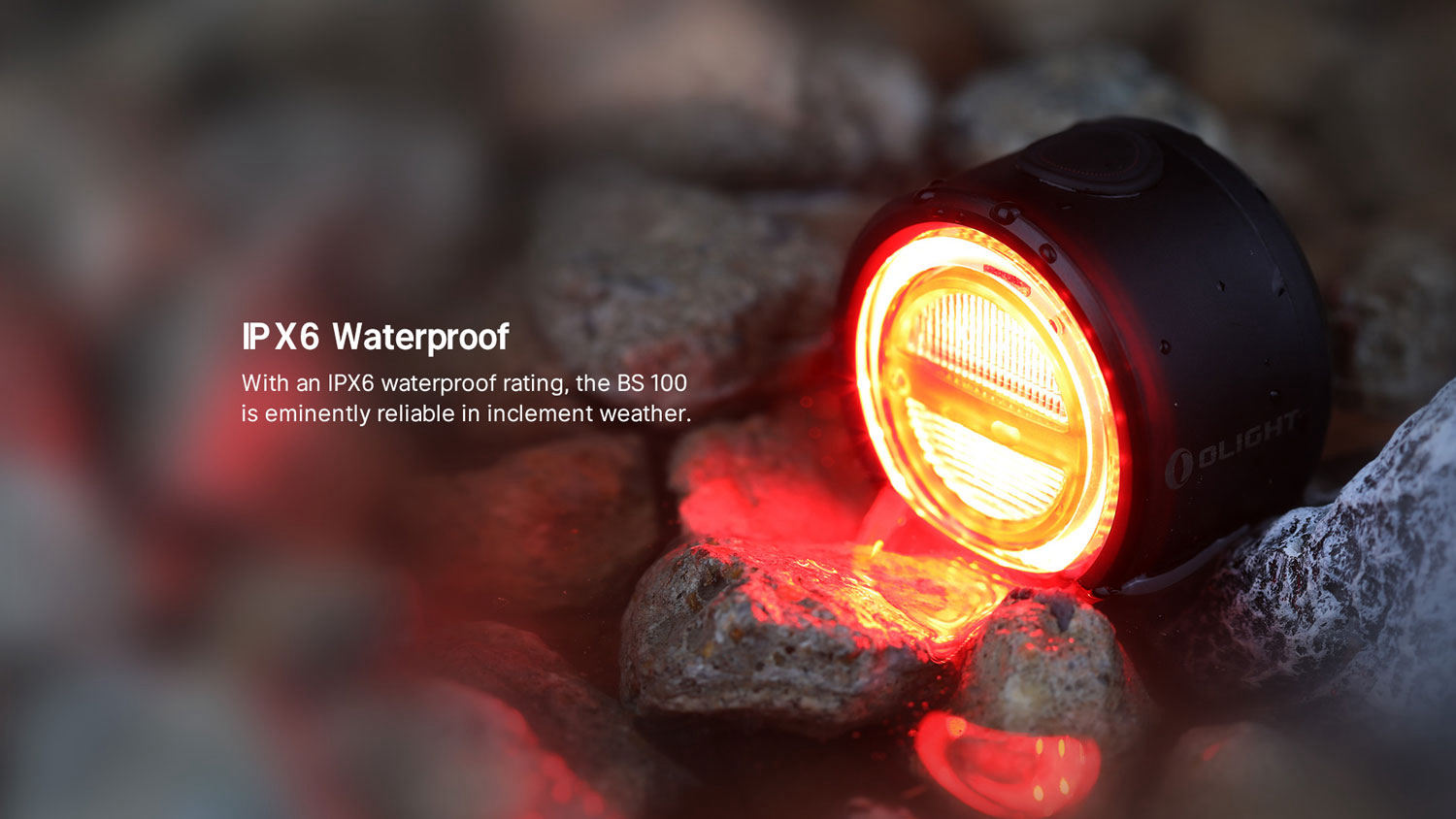 Olight BS100 Rechargeable LED Bike Tail Light, 100 Max Lumens ...