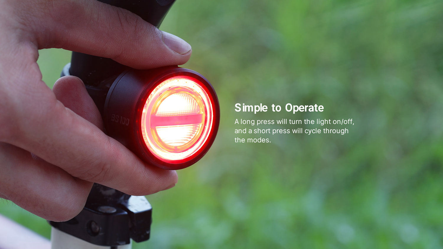 Olight BS100 Rechargeable LED Bike Tail Light, 100 Max Lumens ...