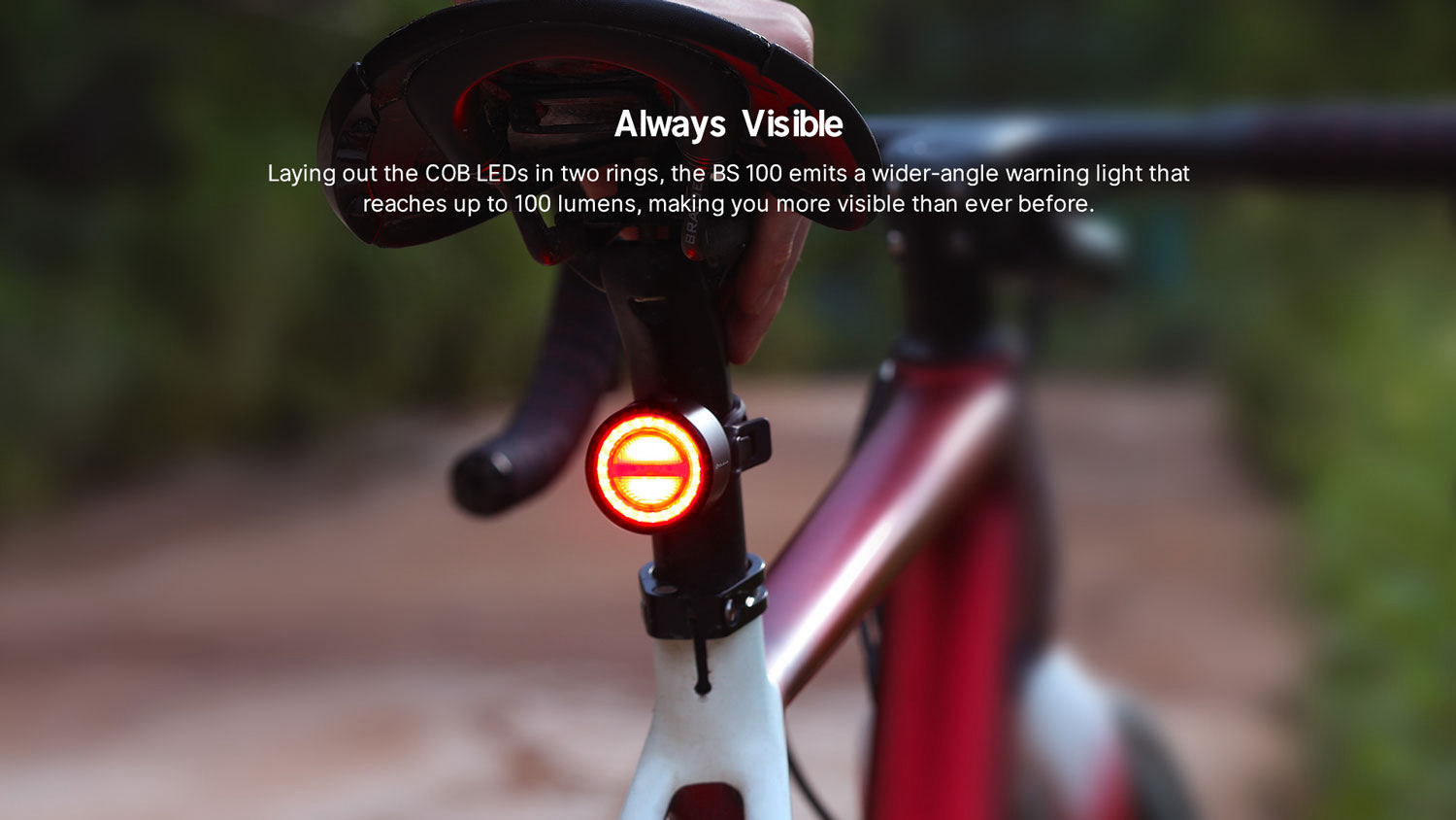 Olight BS100 Rechargeable LED Bike Tail Light, 100 Max Lumens ...