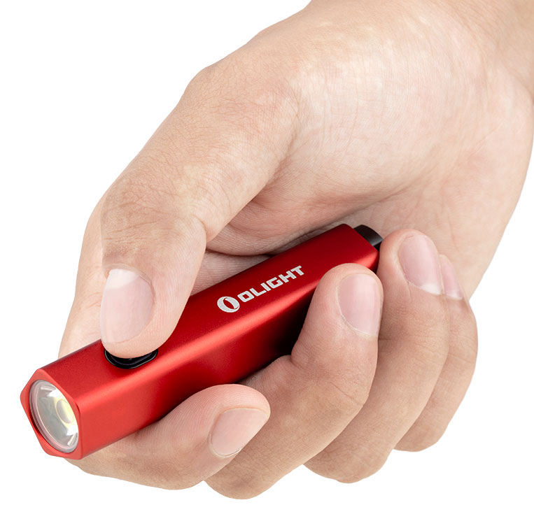 Olight Diffuse Compact Rechargeable LED Flashlight, Red, 700 Max Lumens ...