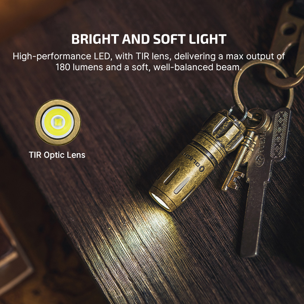 Olight i18 Rechargeable Keychain LED Flashlight, 180 Max Lumens, 87th ...