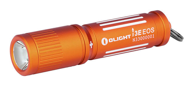 Olight i3E EOS Vibrant Orange Keychain LED Flashlight, 90 Max Lumens (1 ...