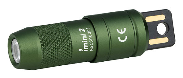 Olight iMini 2 Rechargeable Keychain LED Flashlight, OD Green, 50 Max ...