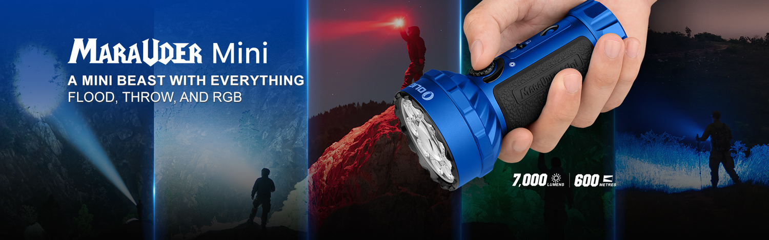 Olight Marauder Mini Limited Edition Variable-Output Rechargeable LED ...