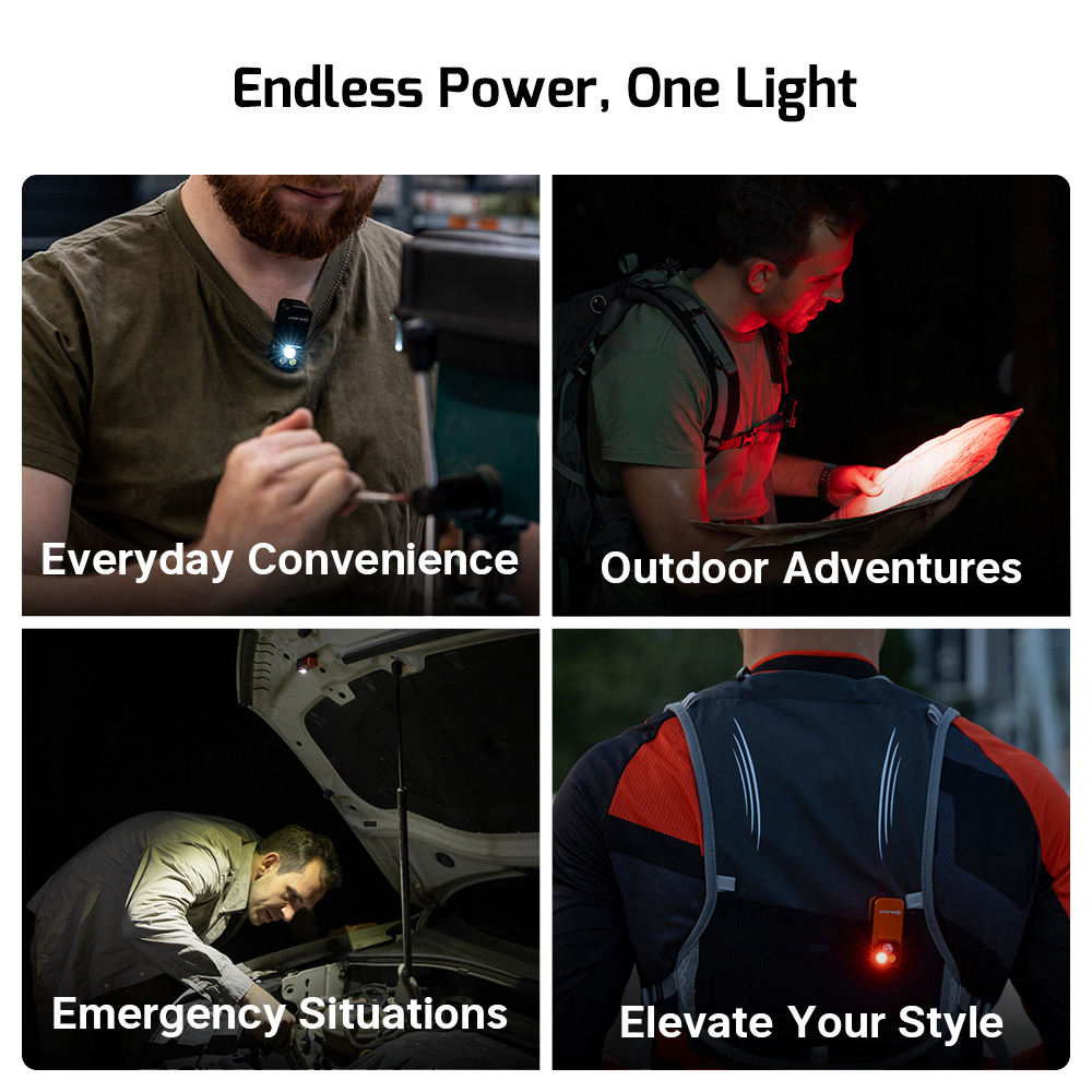 Olight Oclip Pro Clip Light, Ancient Script, 500 Max Lumens ...