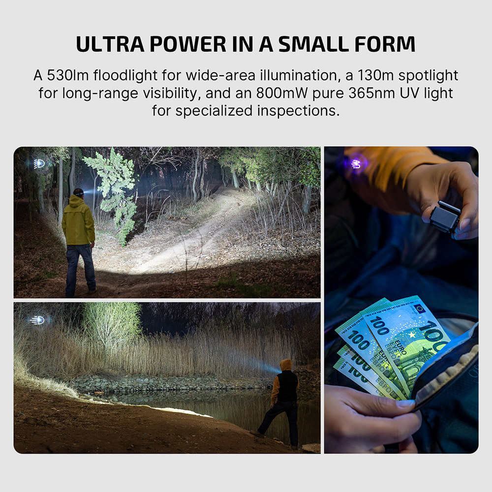 Olight Oclip Ultra Clip Light, Navy Blue, 530 Max Lumens - KnifeCenter ...