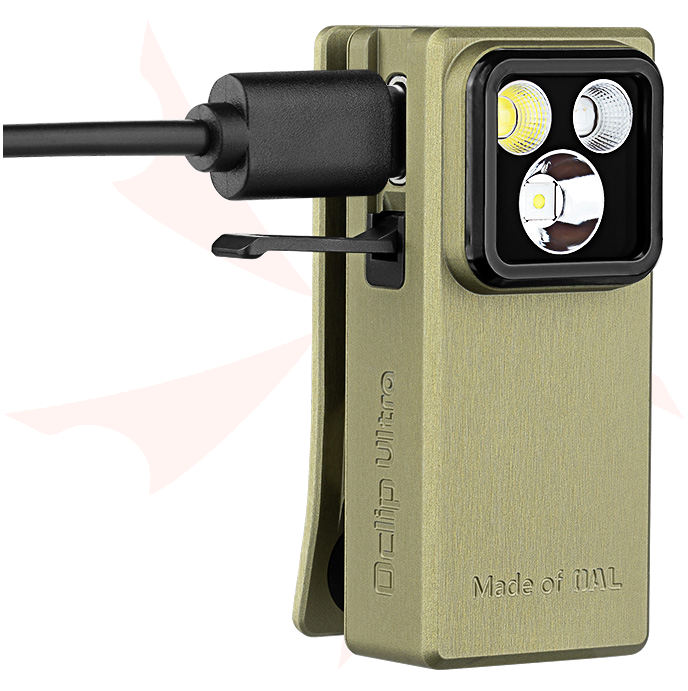 Olight Oclip Ultra Clip Light, Olive Green, 530 Max Lumens ...