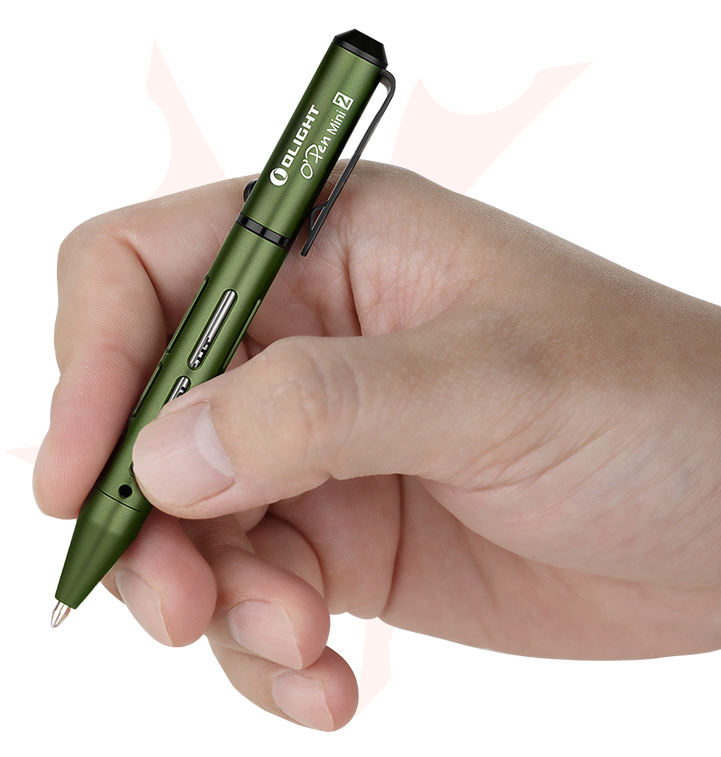 Olight O'Pen Mini 2 Bolt-Action Pen and Pencil in One, OD Green ...