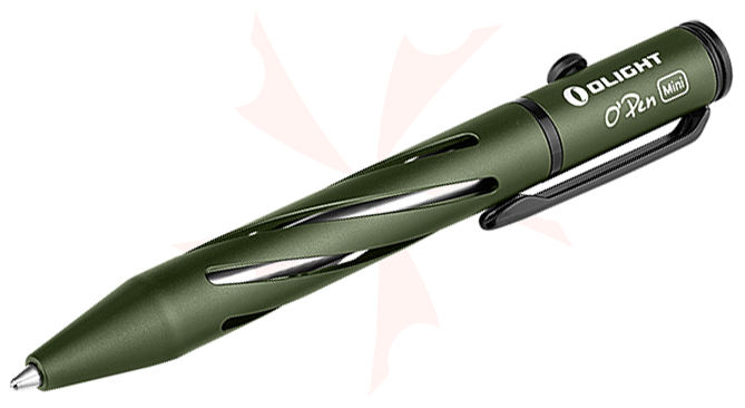 Olight O'Pen Mini Bolt-Action Pen, OD Green - KnifeCenter - OLIGHT-OPEN ...