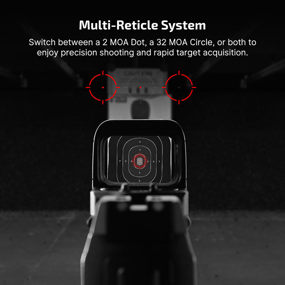Olight Osight S Rechargeable Optic, Red Reticle, 2 MOA Dot and 32 MOA ...