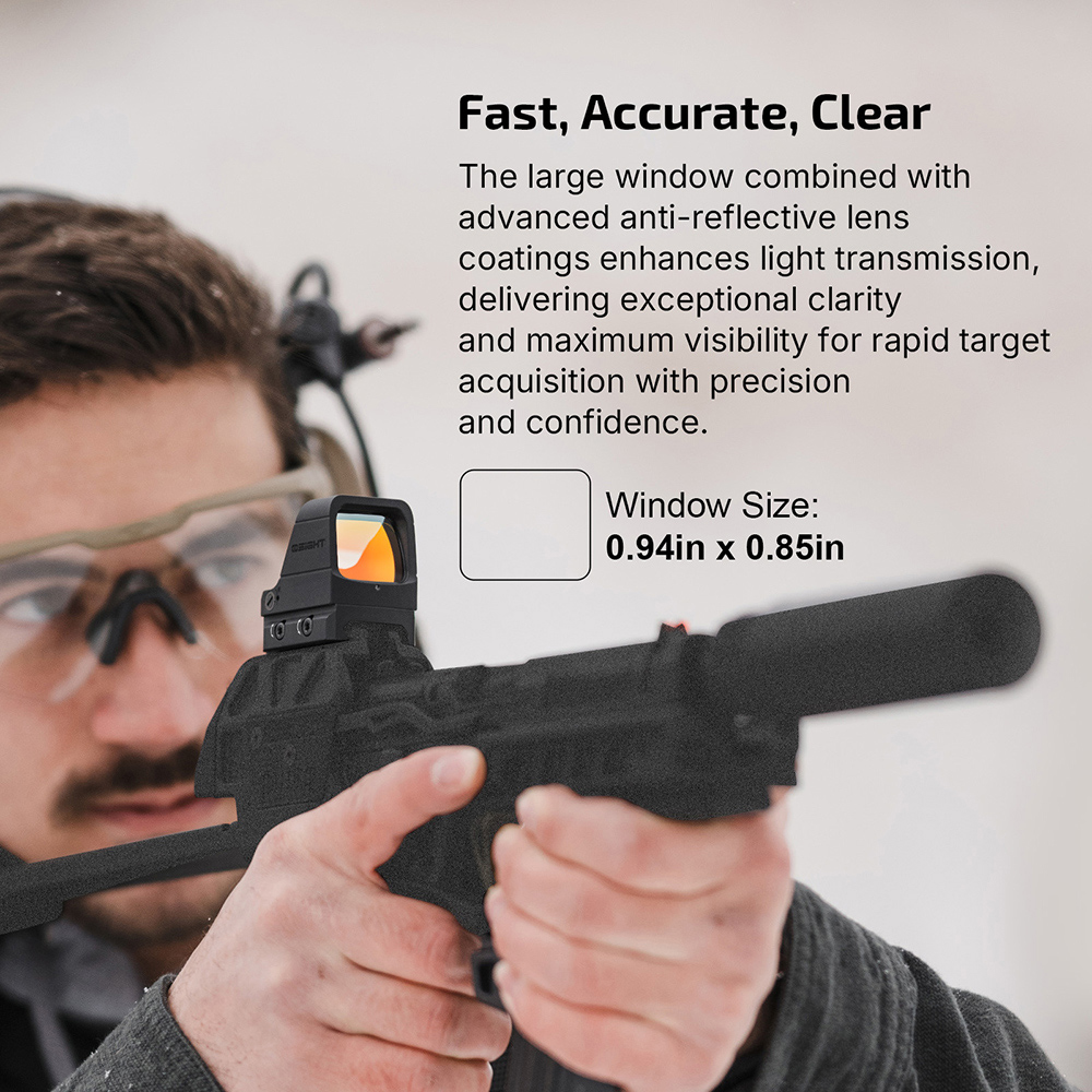 Olight Osight X Rechargeable Optic, Red Reticle, 3 MOA Dot and 32 MOA ...